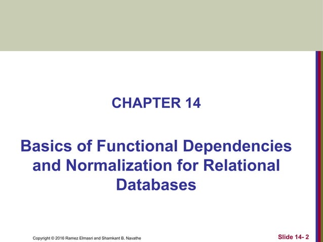 Chapter14 | PPT | Databases | Computer Software and Applications