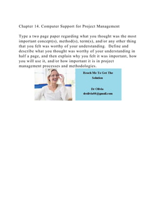 Chapter 14. Computer Support for Project ManagementType a two pa.docx