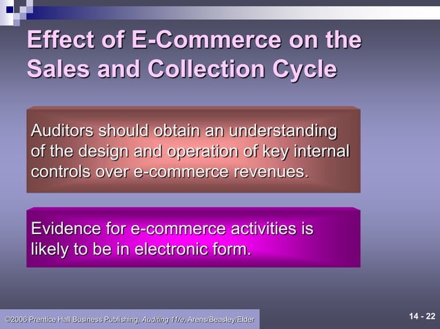 Chapter 14 Audit of the Sales and Collection Cycle.ppt | Business ...