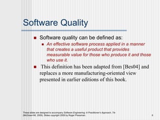 Effective Software Process The Software Quality Dilemma | PPT