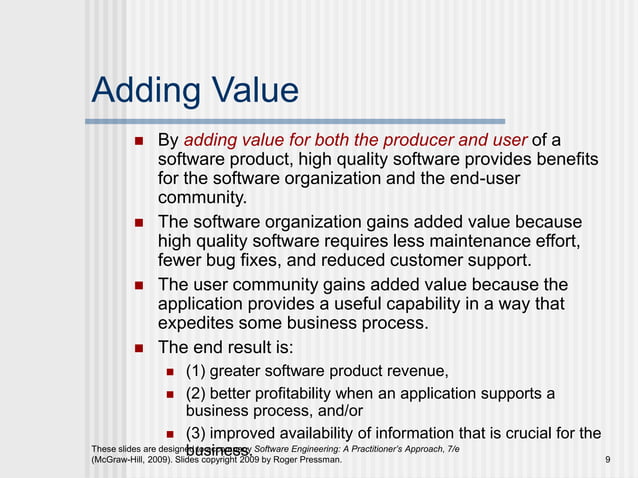 Effective Software Process The Software Quality Dilemma | PPT ...