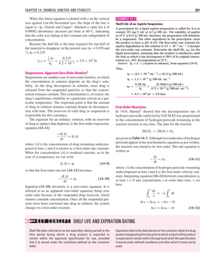 Chapter14-chemical kinetics and stability | PDF