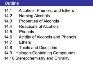 alcohols properties synthesis and reactions | PPTX