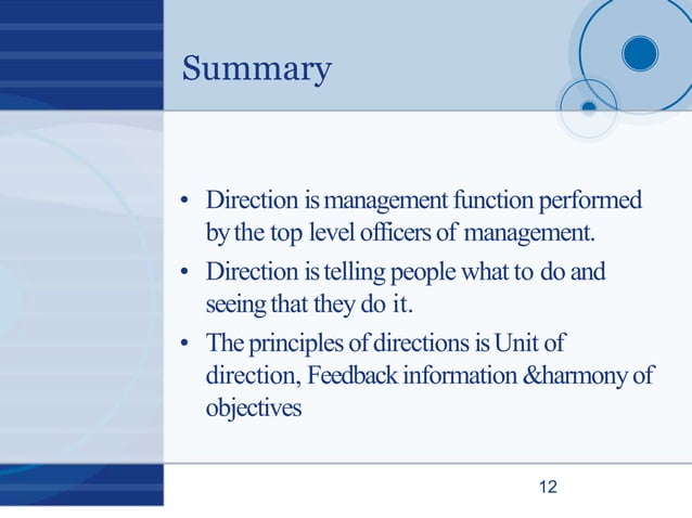 Directing in Management - Principles and Techniques | PPT