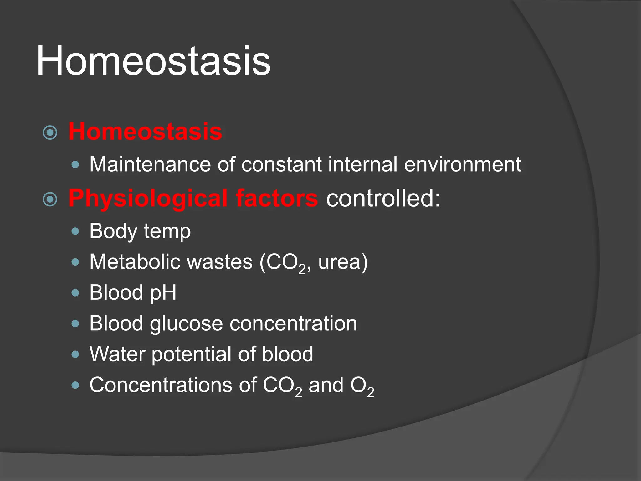 Homeostais- maintenance of balance in the human body | PPT
