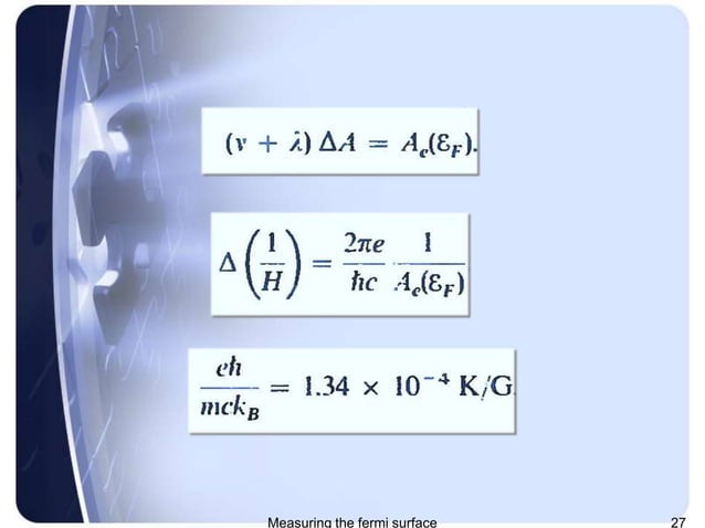 Measuring the Fermi Surface | PPSX | Classical Music | Music