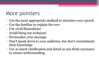 Chapter 14: Public Speaking Presenting The Message | PPT
