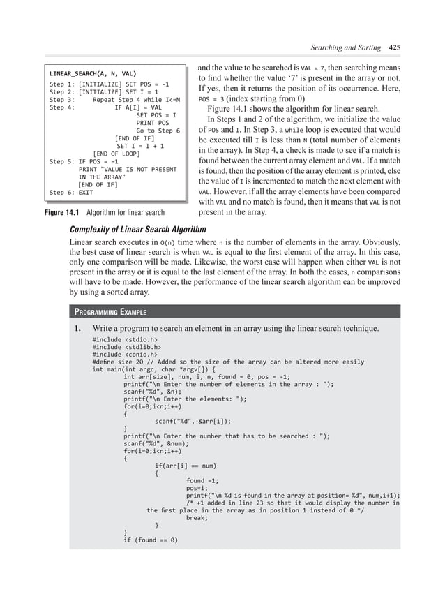 Chapter 14 Searching and Sorting | PDF Chapter 14 Searching and Sorting | PDF