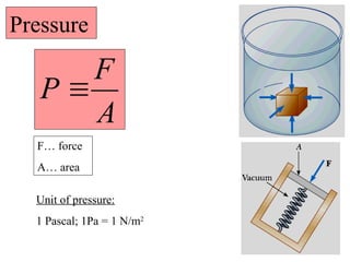 fluid statics, hydrostatics and pressure | PPT