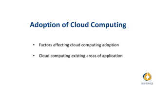 Chapter 14 Adoption of Cloud Computing.pptx | Cloud Computing | Internet