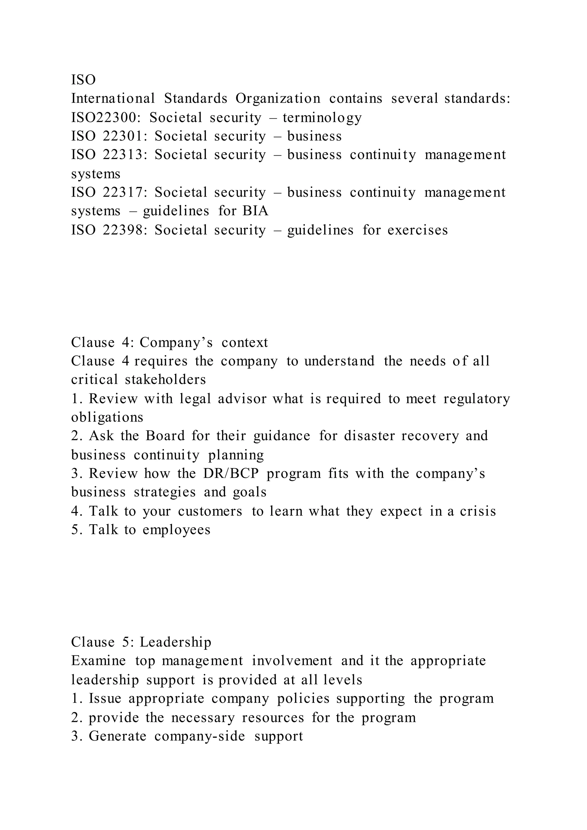 Chapter 14 certificationsIT Framework standards | DOCX