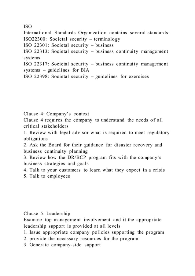 Chapter 14 certificationsIT Framework standards | DOCX