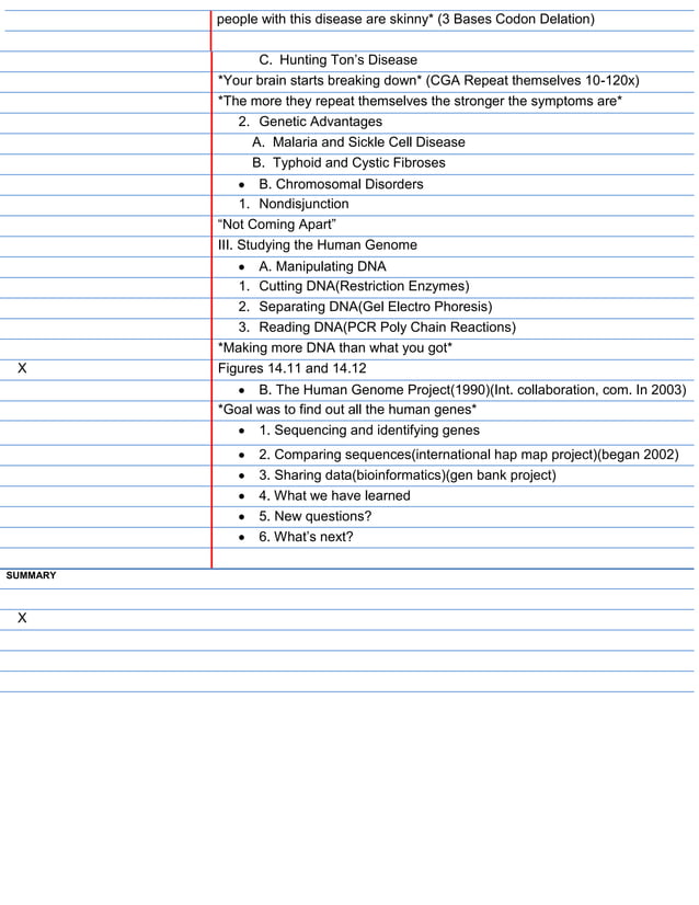 Chapter 14 cornell notes | DOCX