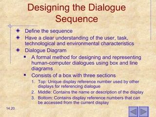 Chapter14 designing interfaces and dialogues | PPT