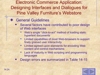 Chapter14 designing interfaces and dialogues | PPT