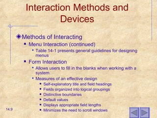 Chapter14 designing interfaces and dialogues | PPT