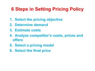 Chapter 14 developing pricing strategies | PPT