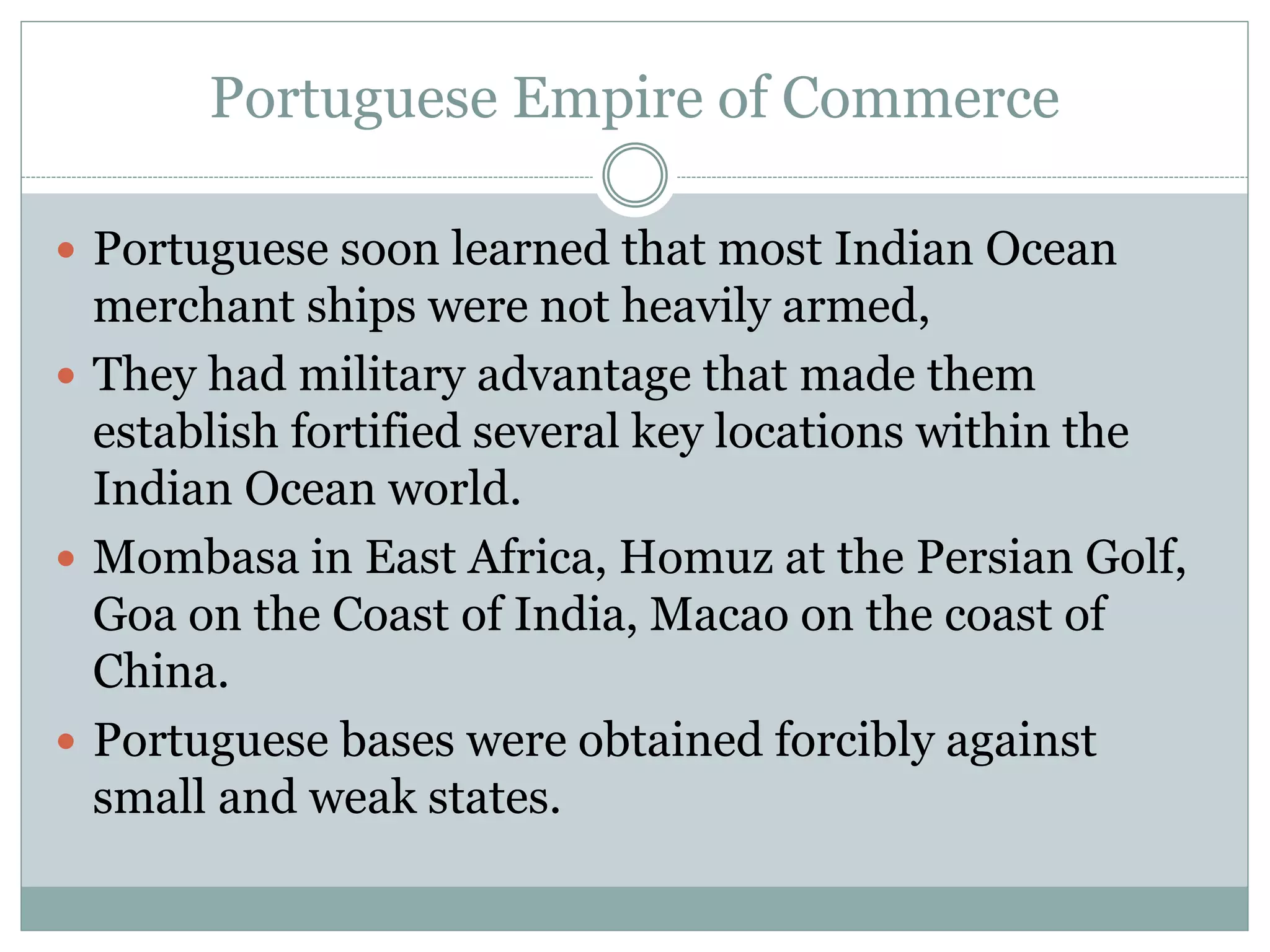 AP WORLD HISTORY - Chapter 14: Economic transformations: Commerce and ...