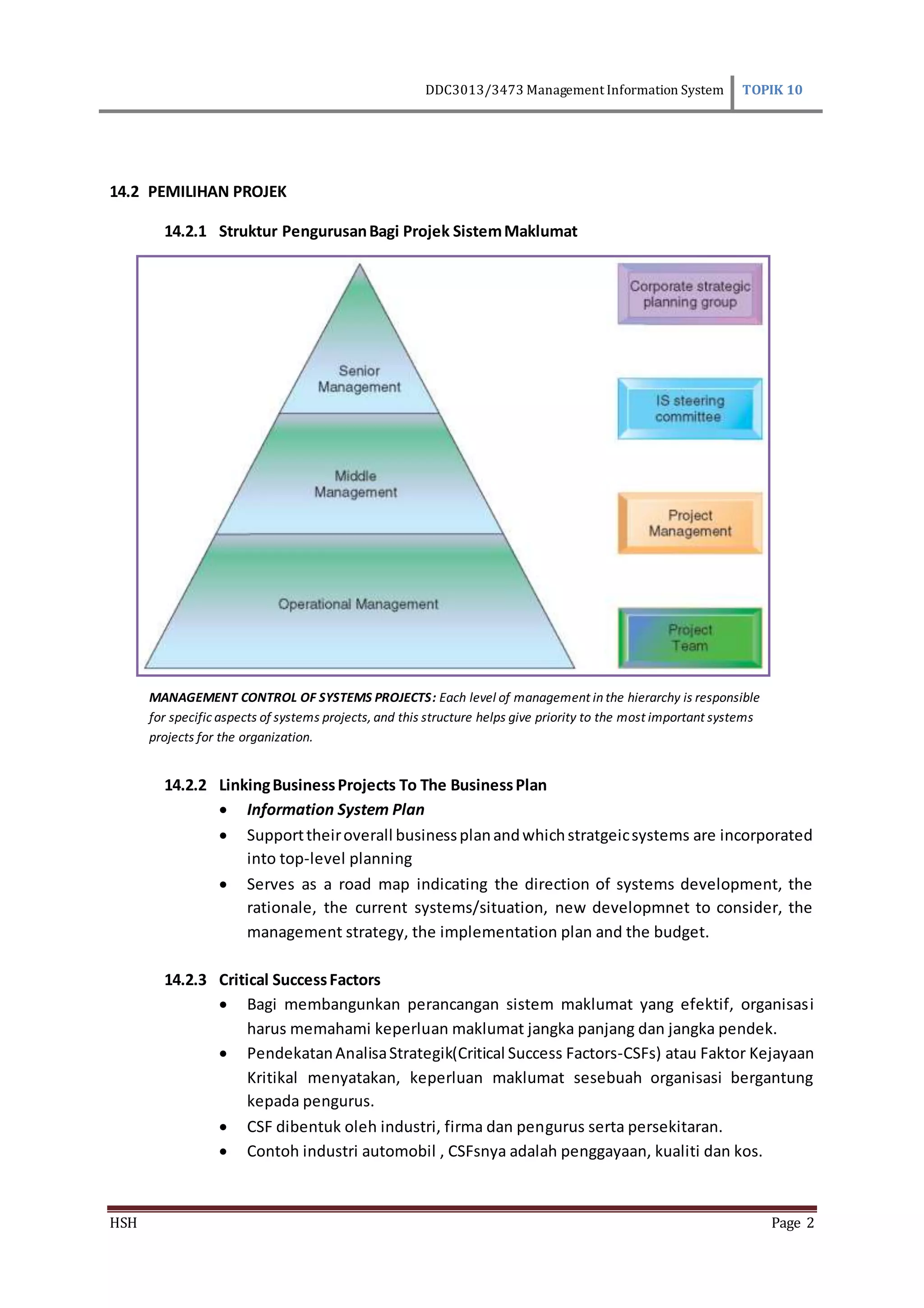 Chapter 14 managing projects MIS | PDF