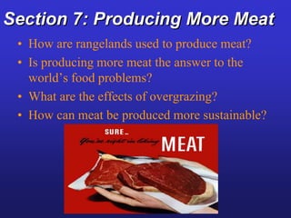 Food Production, Nutrition and Environmental Effects | PPTX