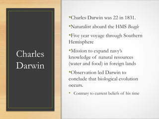 Chapter 14 Darwin and Evolution | PPTX