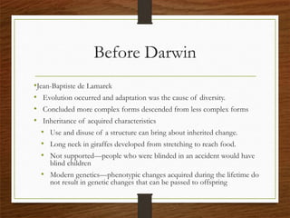 Chapter 14 Darwin and Evolution | PPTX