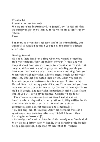 Chapter 14Presentations to PersuadeWe are more easily persuade.docx