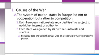 Chapter 14 section 1 power point | PPTX | Death, Injury, or Military ...