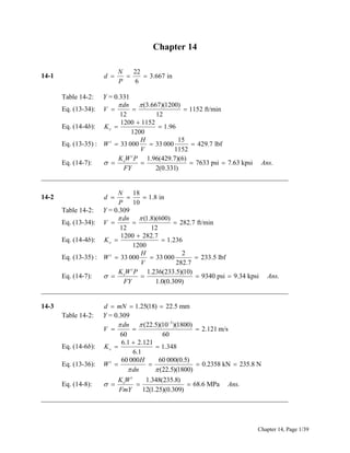 Chapter_14_solution_shigley_9th__edition | PDF