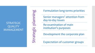 "Strategy" in a Total Quality Management in Education | PPTX ...