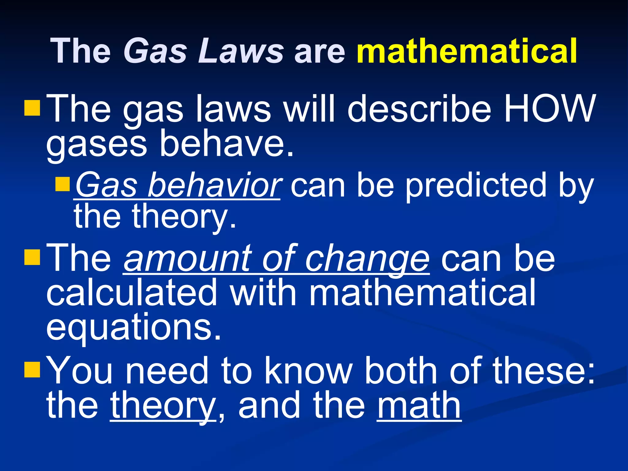 Chemistry - Chp 14 - The Behavior of Gases - PowerPoint | PPT