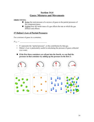 Chemistry - Chp 14 - The Behavior of Gases - Notes | DOC | Chemistry ...