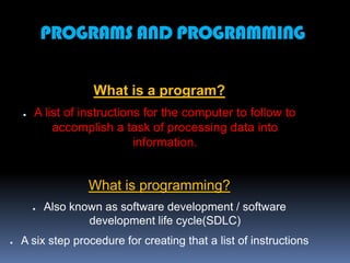 programming and languages (chapter 14) | PPT
