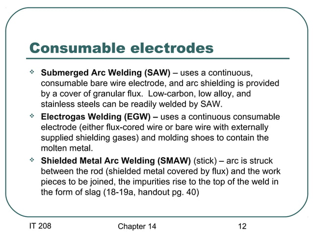 Chapter 14 welding | PPT