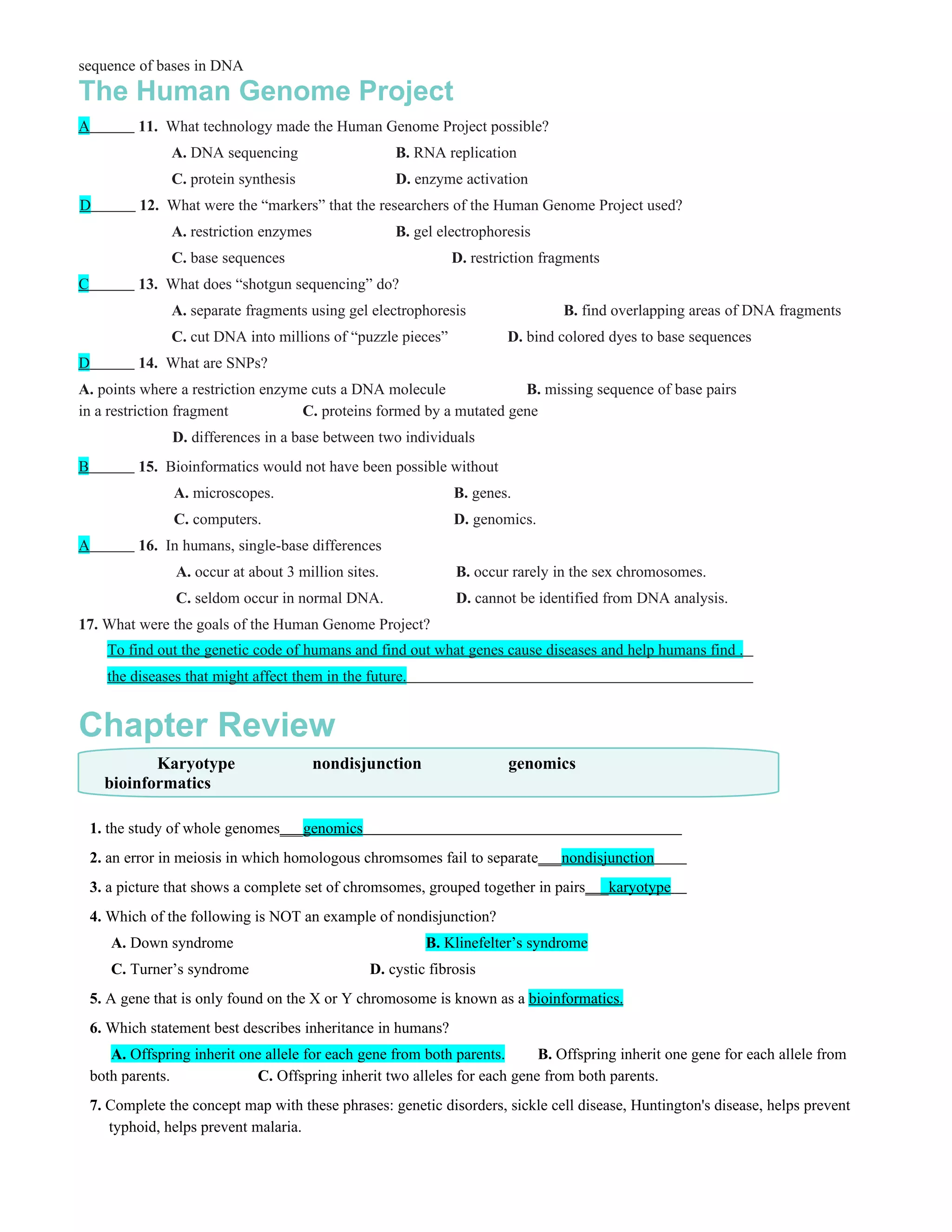Chapter14worksheets | DOC