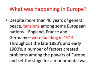 Chapter 14 wwi | PPT