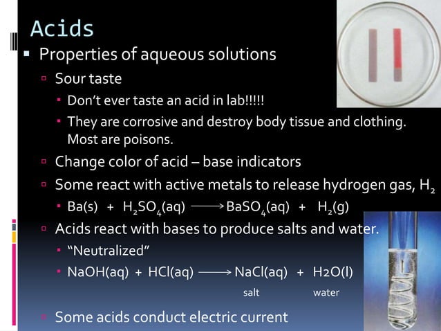 Chapter 15.1 : Properties of Acids and Bases | PPTX