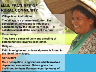 Chapter 15 : Rural Communities | PPTX
