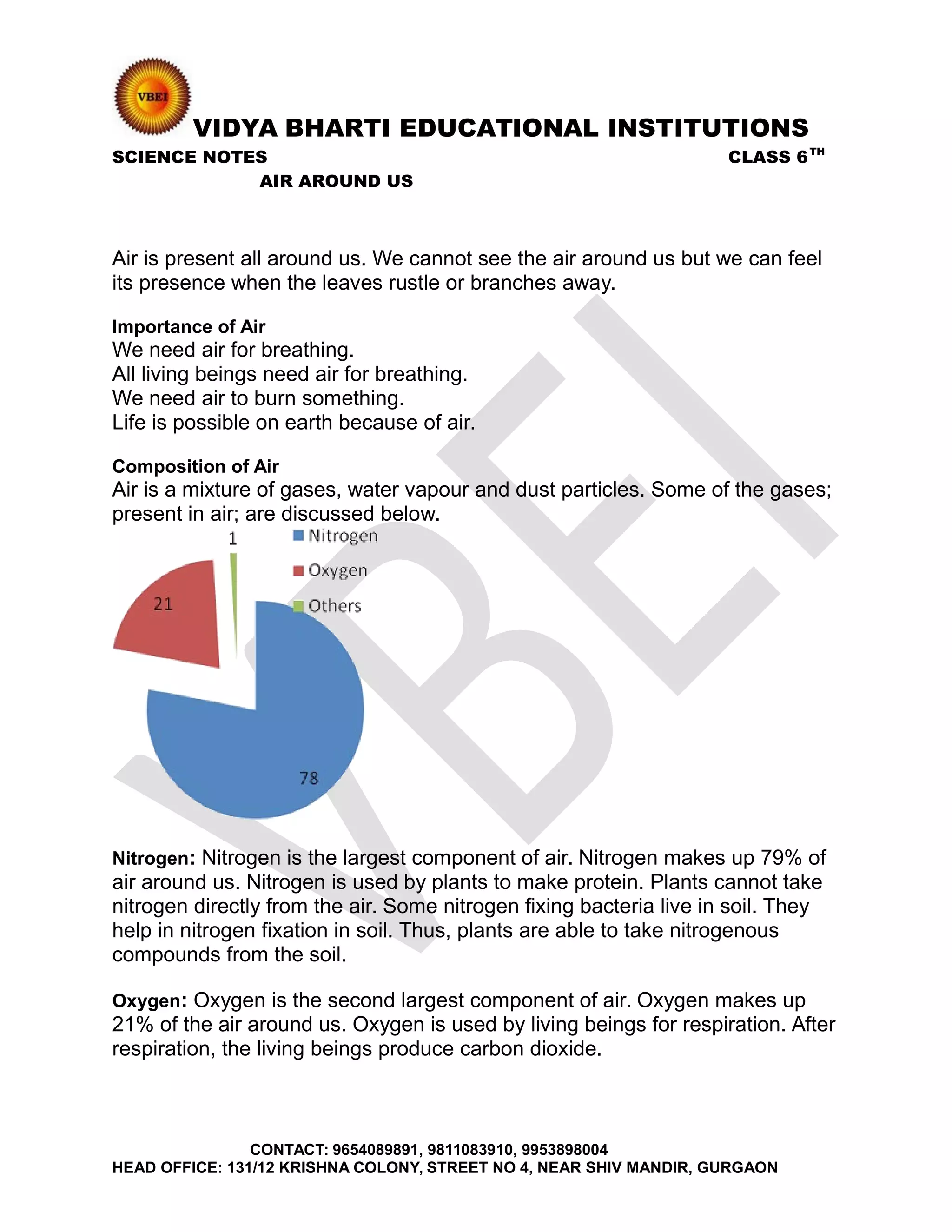 Chapter 15-Air around us | PDF