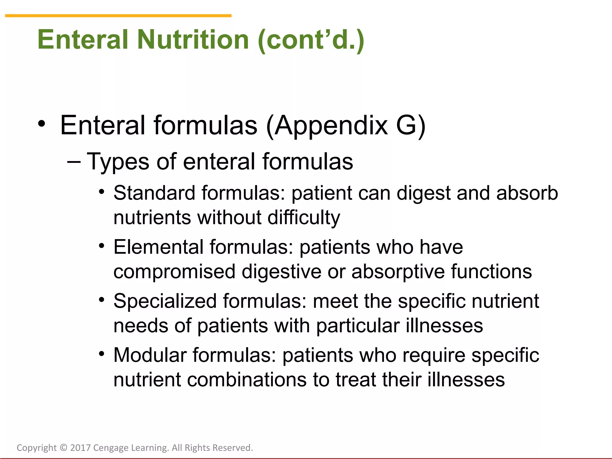 Chapter 15 Enteral and Parenteral Nutrition Support | PPT