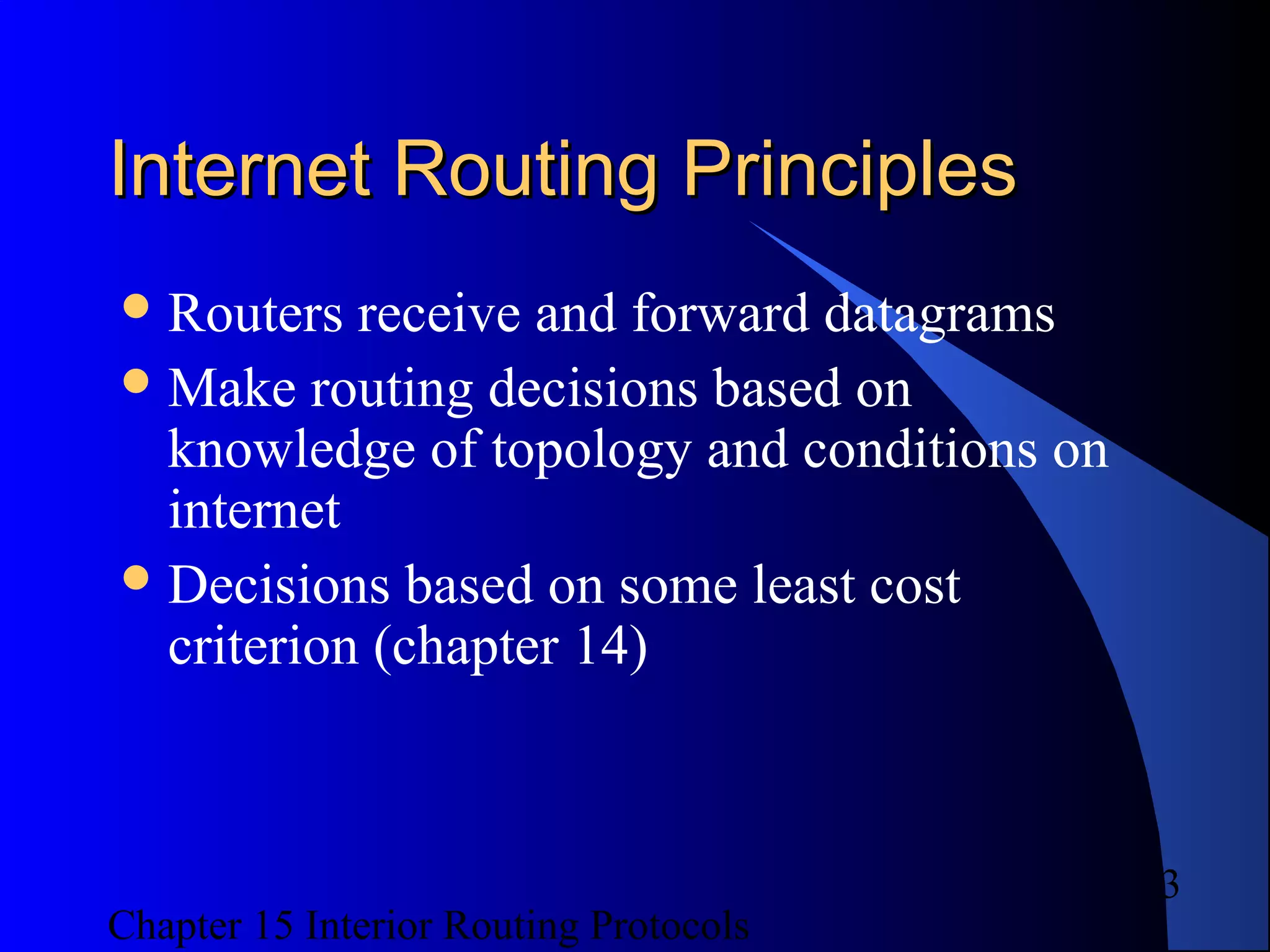 Interior Routing Protocols Chapter 15 | PPT