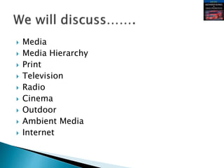 Chapter 15.ppt Types of MediaAdvertising | PPT