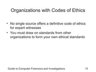 Chapter 15 - Ethics for the Expert Witness.ppt