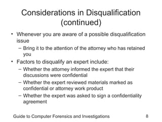 Chapter 15 - Ethics for the Expert Witness.ppt