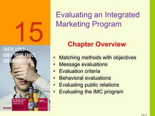Chapter 15 evaluation and integrated marketing program | PPTX