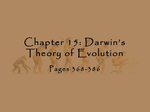 Chapter15 evolution(darwin) | PPT