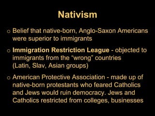 Chapter15 Immigration and Urbanization | PPTX