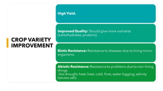 Chapter - 15, Improvement in Food Resources, Science, Class 9 | PDF