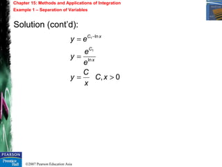 Chapter 15 - Methods and Applications of Integration | PPT