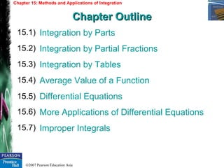 Chapter 15 - Methods and Applications of Integration | PPT